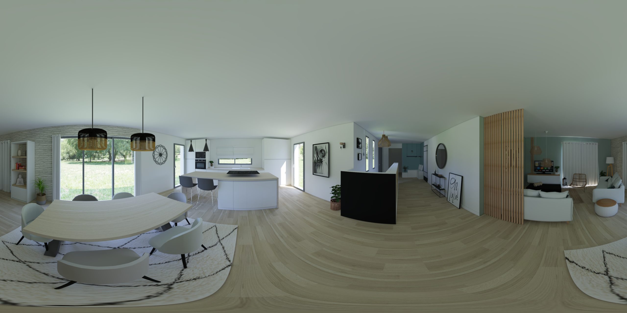 Double séjour scandinave - L'Atelier d'Angélique : Projet déco en ligne